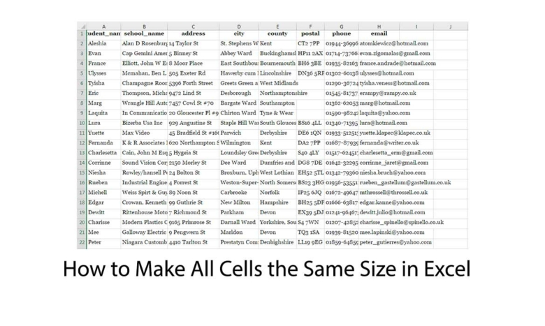 How To Make All Cells The Same Size In Excel Computing how-to-make-all-cells-the-same-size-in-excel-computing