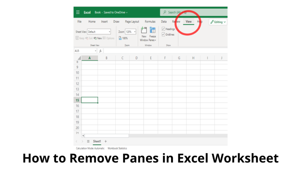 How To Remove Panes In Excel Worksheet Quick Easy 