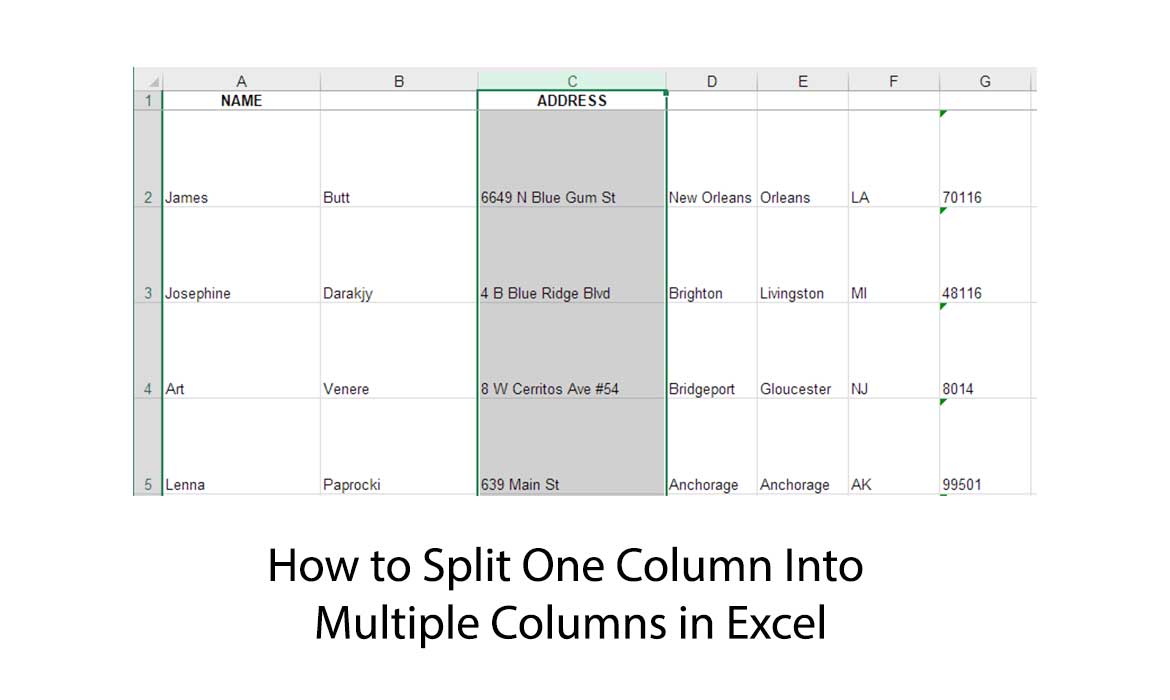 How To Split One Column Into Multiple Columns In Excel Computing