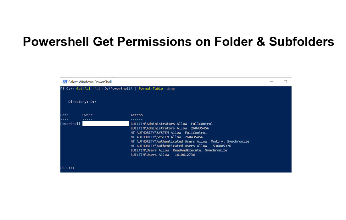 Powershell Get Permissions On Folder And Subfolders