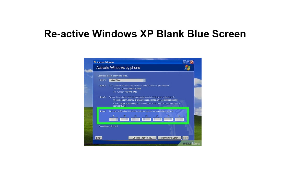 Re active Windows XP Blank Blue Screen Computing