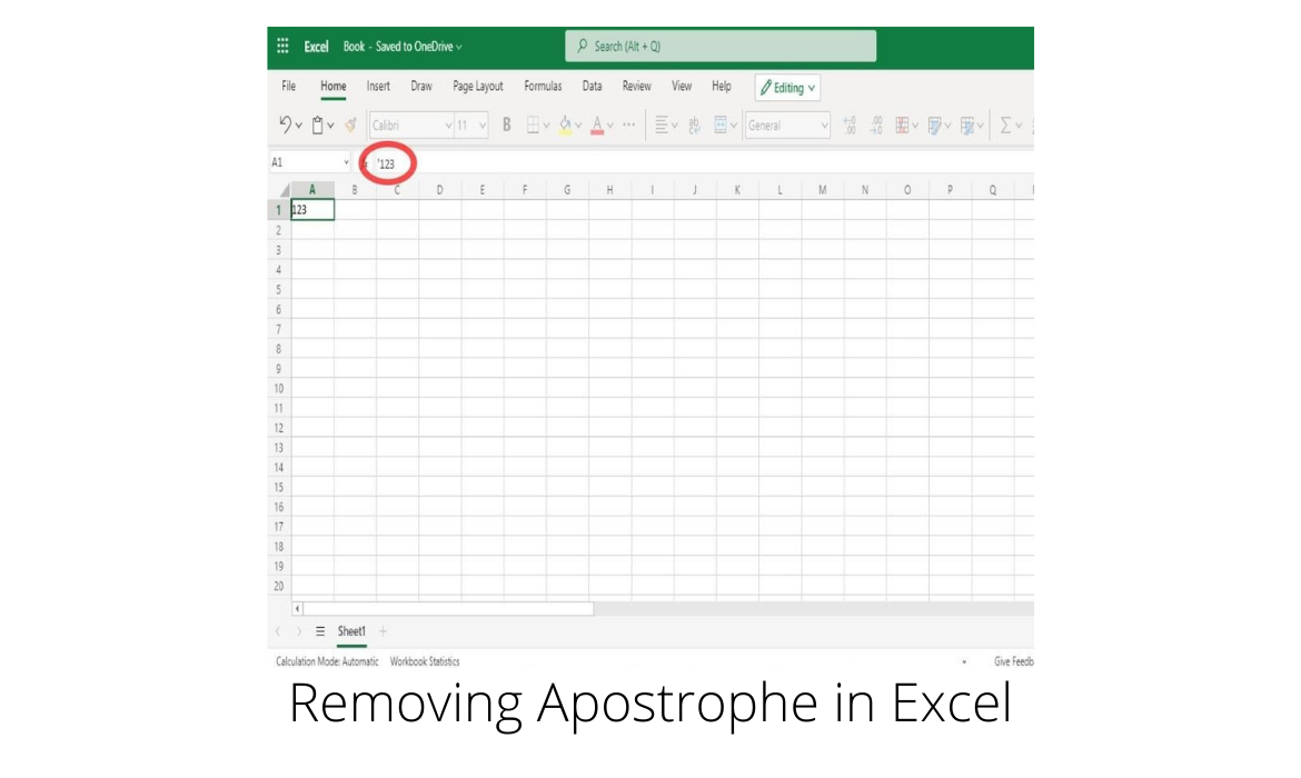 Remove An Apostrophe In Excel Using These 6 Methods Computing