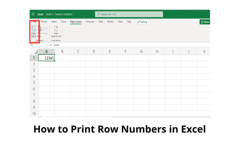 How To Print Row Numbers In Excel Quick Easy Method