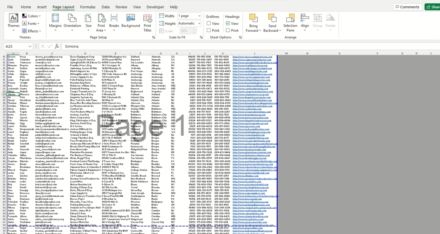 Fit To Page In Excel HowTo Align Get All Data In A Page 